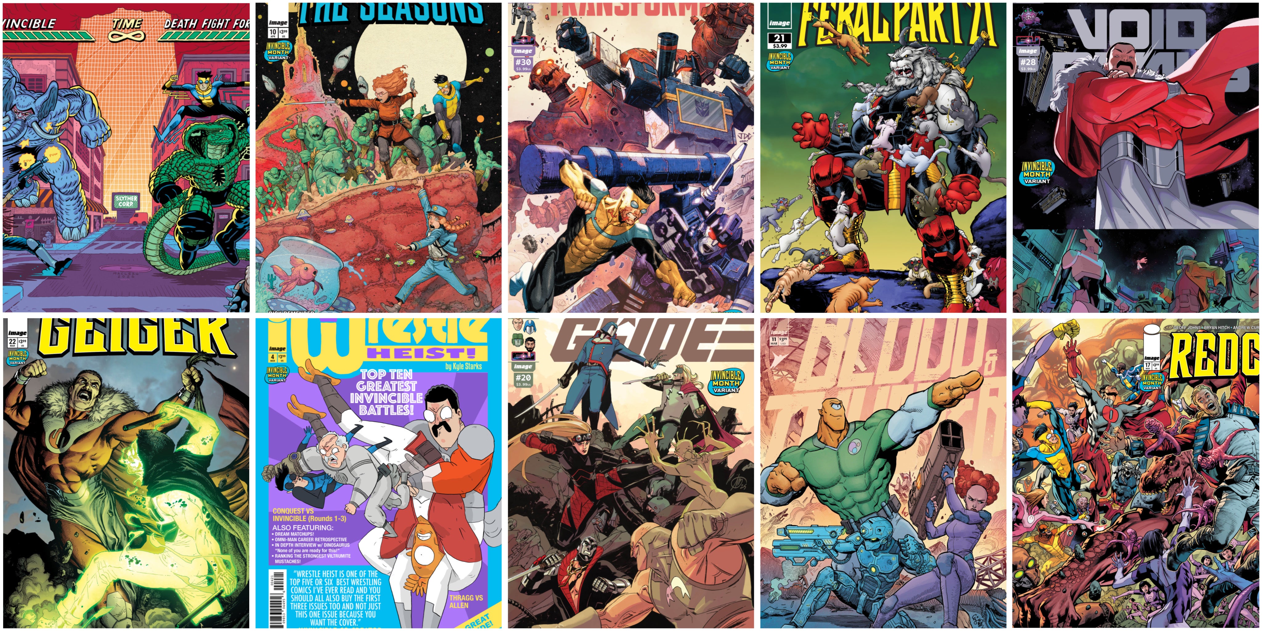 Invincible Team Up Bundle-35 Covers – Animocity